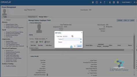 Salary Table In Oracle Fusion Hcm