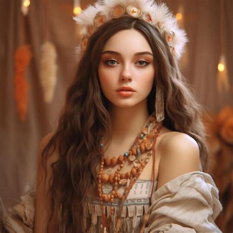 Premium Photo Boho Style Girl