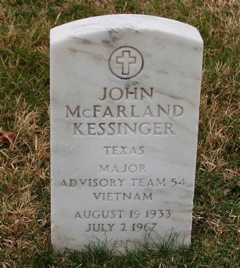 Maj John Mcfarland Kessinger 1933 1967 Memorial Find A Grave