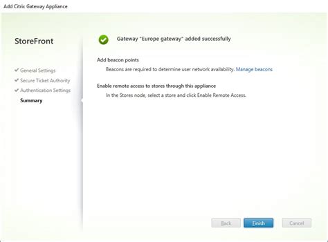 配置 Citrix Gateway Storefront 2203