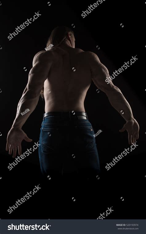 Naked Torso Male Bodybuilder Athlete Long Stock Photo Shutterstock