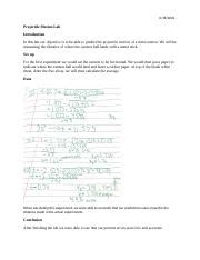 Predicting Projectile Motion Lab Results And Personal Learning Course Hero