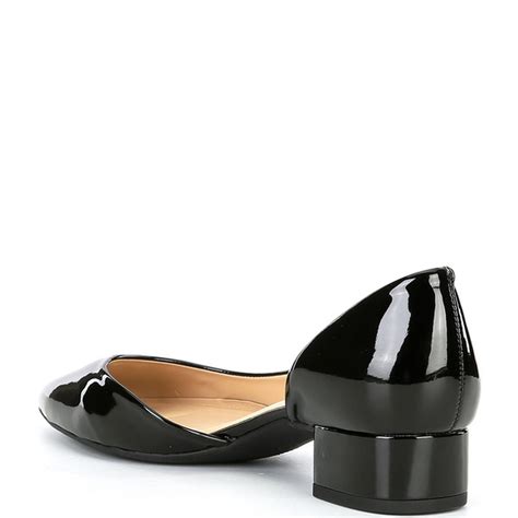 Alex Marie Norah Patent Dorsay Kitten Heel Pumps Size 85 Black 1