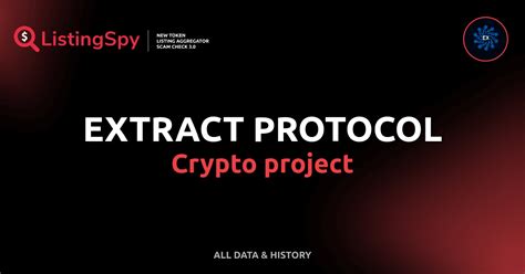 Extract Protocol Crypto Project Ex Token Listings Events Analysis