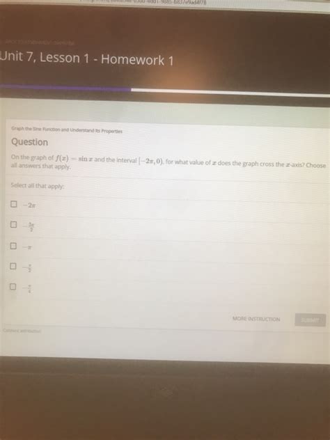 Solved B837e9ad4178 Unit 7 Lesson 1 Homework 1 Graph The Chegg Com