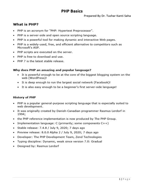 Web Programming Lecture 5 Pdf Php Control Flow