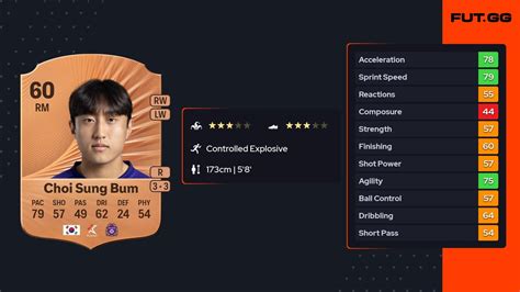 Choi Sung Bum Rare 60 Ovr Rm Ea Fc 26 Futgg