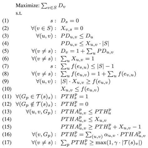 The Ilp Formulation For Inferring The Conserved Evolutionary Trajectory Download Scientific