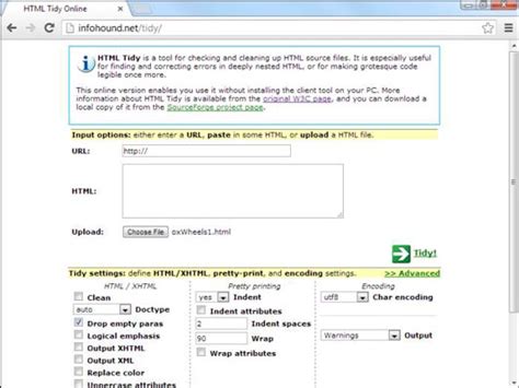 How To Use Tidy To Repair HTML Pages Dummies