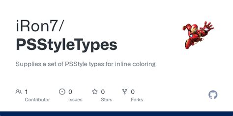 GitHub IRon7 PSStyleTypes Supplies A Set Of PSStyle Types For Inline Coloring