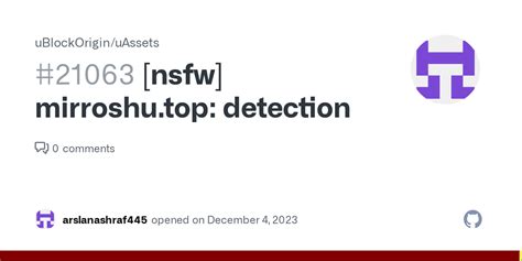 Nsfw Mirroshu Top Detection Issue UBlockOrigin UAssets GitHub