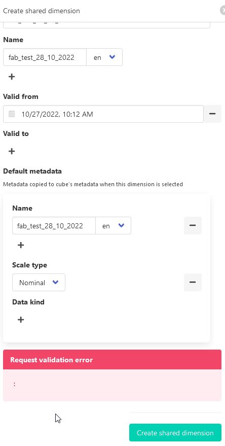 creating a shared dimension fails blocker · issue 1319 · zazuko cube