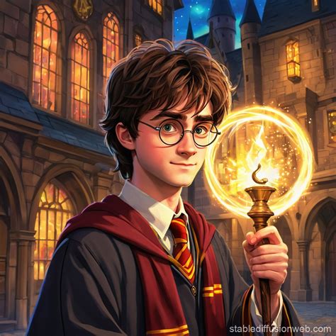 Harry Potter Cartoon Poster Stable Diffusion Online