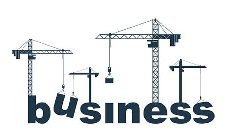 건설 크레인은 비즈니스 워드 벡터 개념 디자인 진행 개발에 문자 우화 와 개념 삽화 동기 부여의 세련된 은유를 구축 합니다 개념에 대한 스톡 벡터 아트 및 기타 이미지