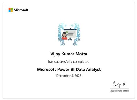 Vijay Kumar M On Linkedin Microsoftlearn Dataanalytics Achievementunlocked Pl300