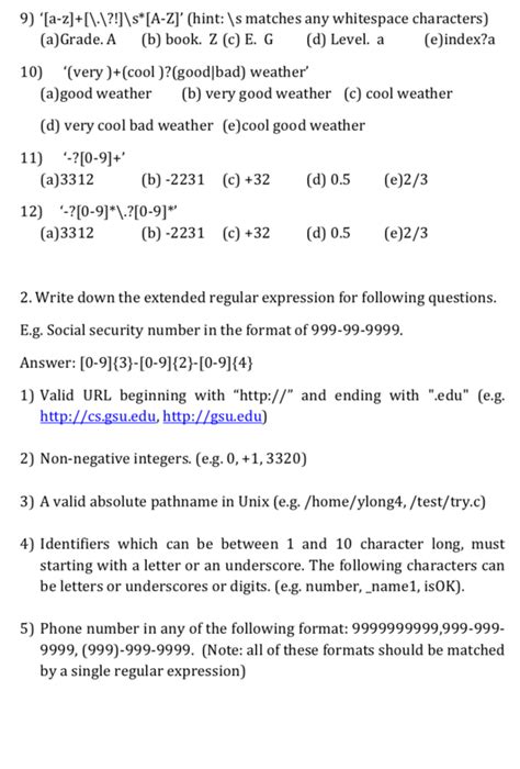 Solved Part I Answer The Following Questions Tell The Chegg