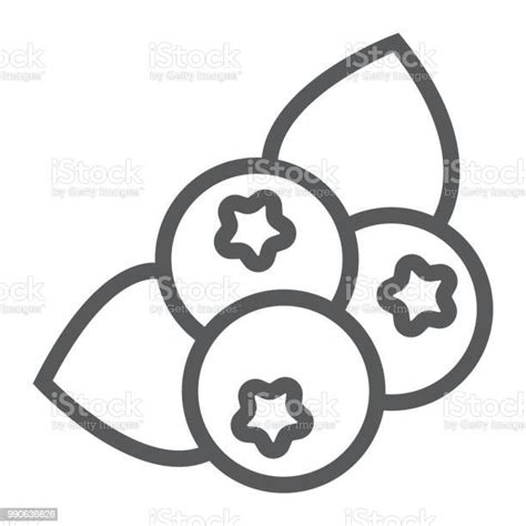 블루베리 선 아이콘 과일 비타민 붉은 건포도 서명 벡터 그래픽 흰색 배경 Eps 10에 선형 패턴 0명에 대한 스톡 벡터 아트 및 기타 이미지 Istock