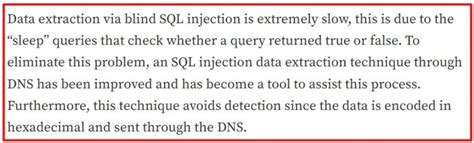 Andy Jenkinson On Linkedin Dns For Faster Exfiltration Of Blind Sql