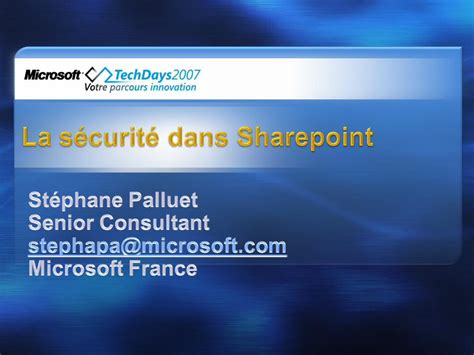 Ppt Lauthentification Dans Sharepoint Gérer Les Permissions