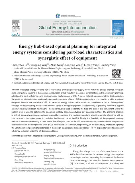 Pdf Energy Hub Based Optimal Planning For Integrated Energy Systems Considering Part Load