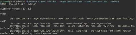 [error] invalid flag nvidia · issue 690 · 89luca89 distrobox · github