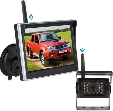 Bileeko Digital Rv Wireless Backup Camera Kit With 5 Monitor Durable Rear View Camera For