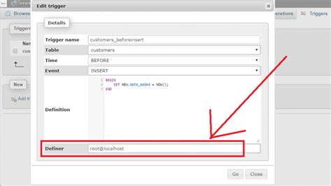 the user specified as a definer xyz localhost does not exist