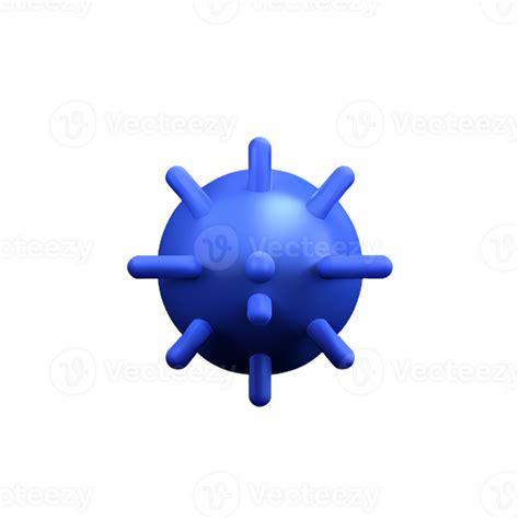 Virus 3d Rendering Icon Illustration 28712959 Png
