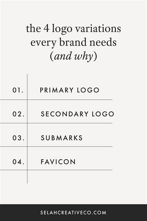 4 Logo Variations Every Brand Needs Selah Creative Co
