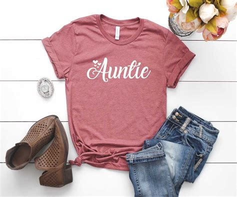 Aunt Shirt Auntie Shirt Aunt Gift Super Soft Comfy Unisex T Shirt Auntie Gifts Blessed