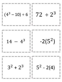 Equivalent Expressions With Exponents Game By Learning With Mrs Kirk