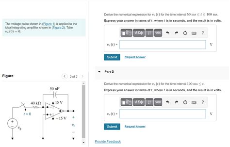 solved the voltage pulse shown in ideal integrating