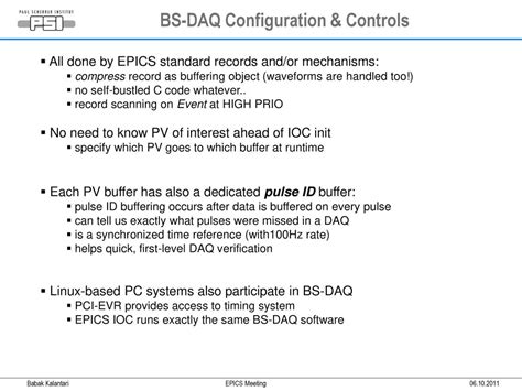 beam synchronous data acquisition bs daq ppt download