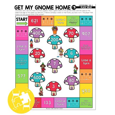 Lucky To Learn Math Lesson 101 Place Value Review Collaboration Get My Gnome Home
