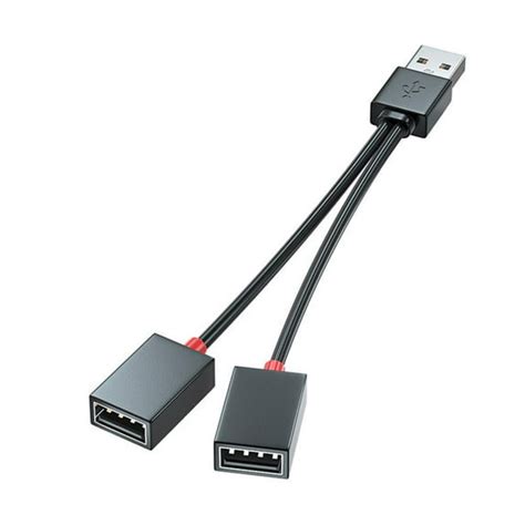 Male Usb 20 A 1 To 2 Dual Usb Female Data Hub Power Adapter Y Splitter