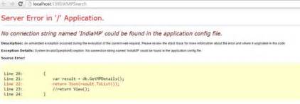 No Connection String Named ” Could Be Found In The Aspnet Mvc