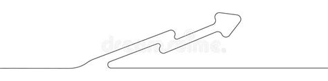 Arrow Icon Line Continuous Drawing Vector One Line Arrow Icon Vector