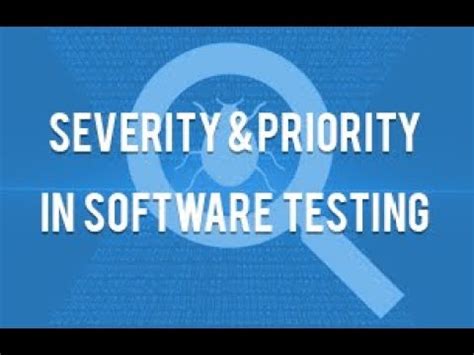 Severity And Priority In Software Testing Manual Testing Tutorial YouTube