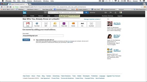 How To Add Connections Contacts Linkedin Tutorial