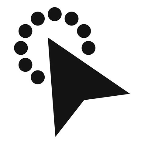 Cursor Modern Klick Symbol Einfache Illustration Des Cursors Moderne