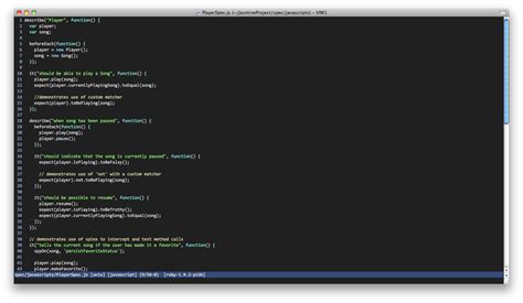 jasmine vim plugin