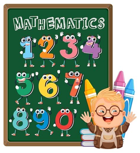 Premium Vector Joyful Learning Mathematics And Characters