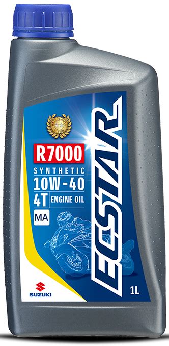 Suzuki Ecstar 10W40 R7000 Semi Synthetic Engine Oil 1L Olio motore - Muziker