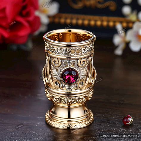 Ai创作图嵌红宝石金杯 镶嵌红宝石金罐 镶红宝石金罐 金镶宝石烛台 金嵌珠杯 雕花金边杯子 嵌珍珠金杯 蒙镶金杯 镶宝石金罐 铜镀金香薰 朱金木雕蜡烛 铜珐琅烛台 镶嵌宝石单耳金杯 金嵌宝石