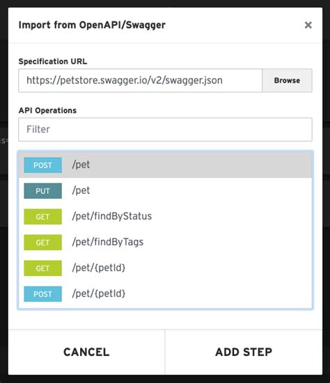 OpenAPI Swagger Import