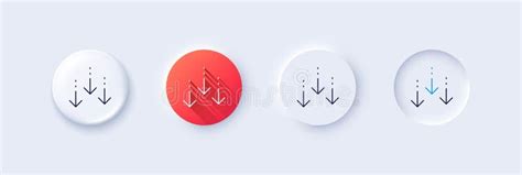 scroll down arrow line icon scrolling screen sign swipe page line