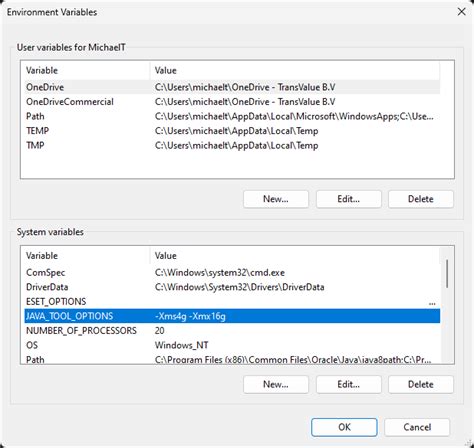 runtime defaults
