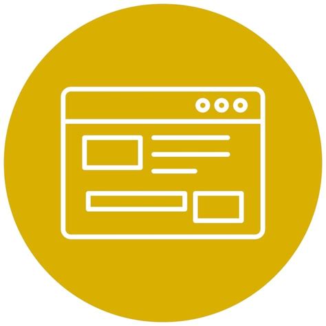 premium vector website layout icon style