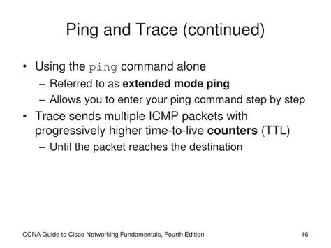 Ppt Ccna Guide To Cisco Networking Fundamentals Fourth Edition
