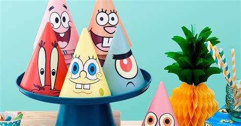 Patrick Star Birthday Hat